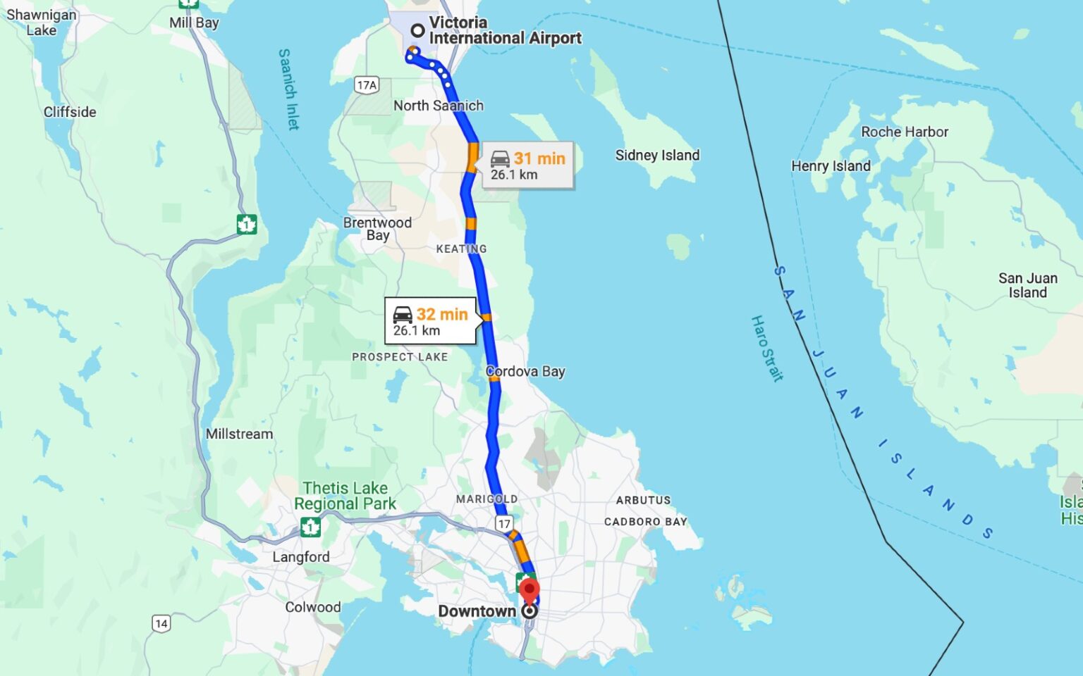 How To Get From Victoria Airport To Downtown